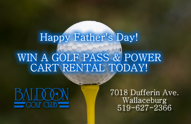 Win Golf Passes at Baldoon For Father's Day!
