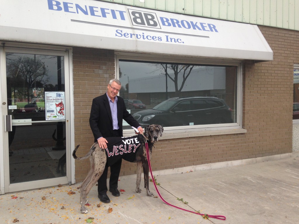 Jeff Wesley has a Big Fan – does he have your vote? | Wallaceburg News ...