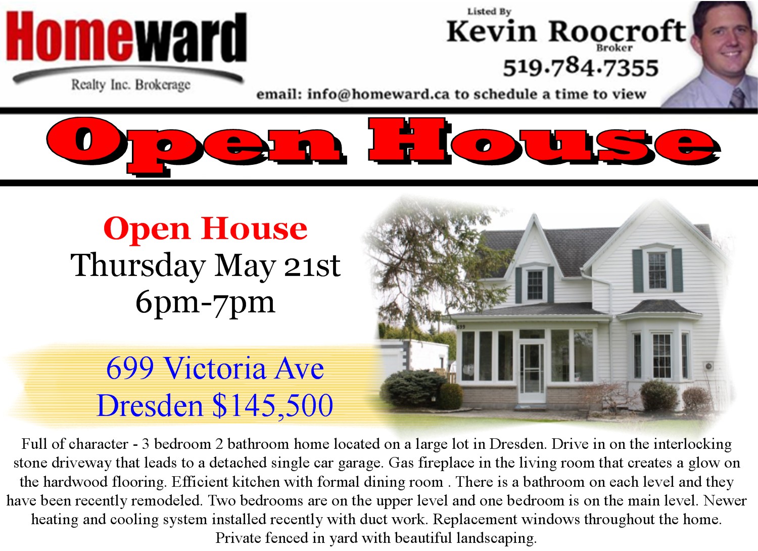 Open Houses Tonight Wallaceburg/Dresden