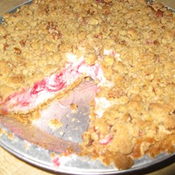 Raspberry Sour Cream Pie