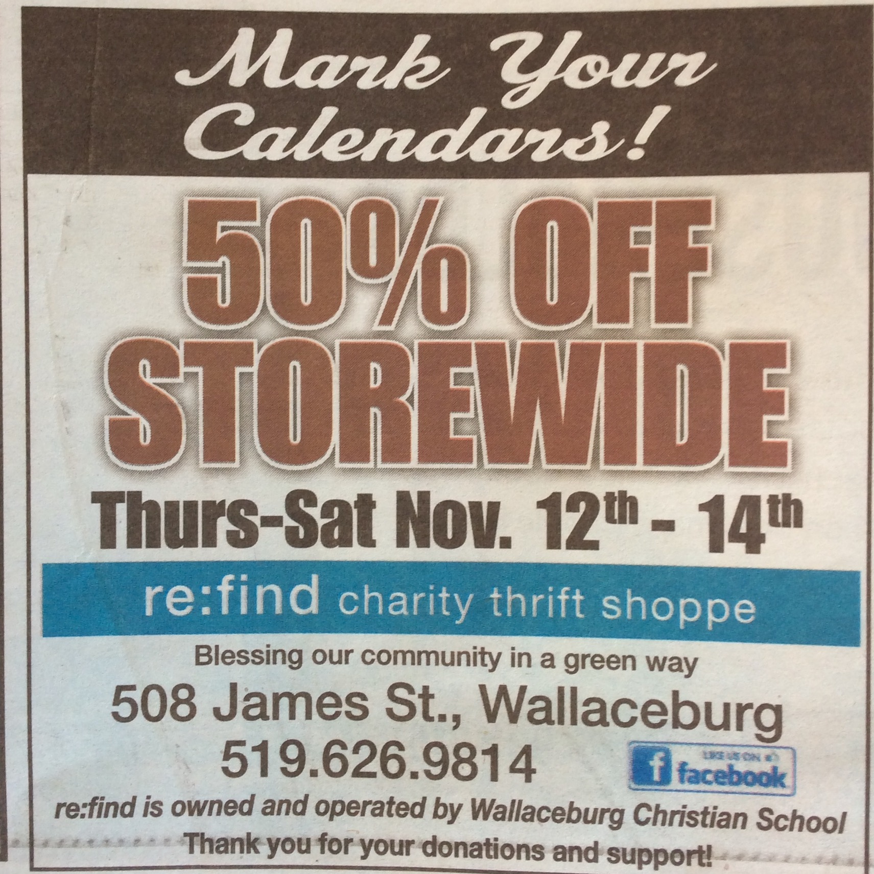 50% Off Storewide sale Tomorrow!!