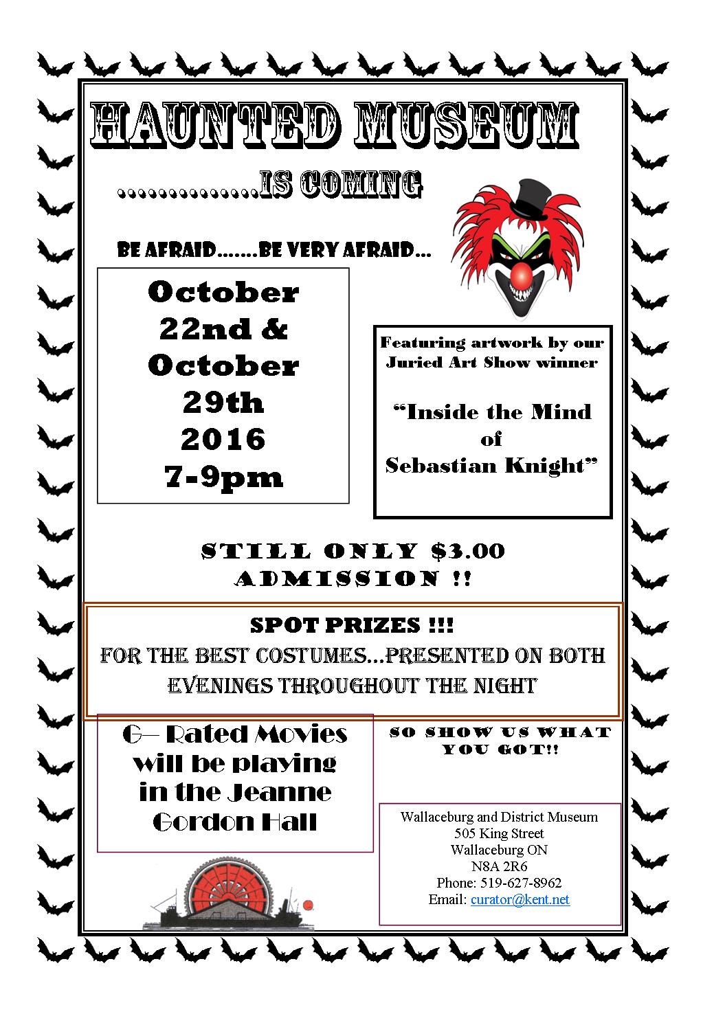 Wallaceburg Museum Haunted Walk Thro | Wallaceburg News | Local news in ...