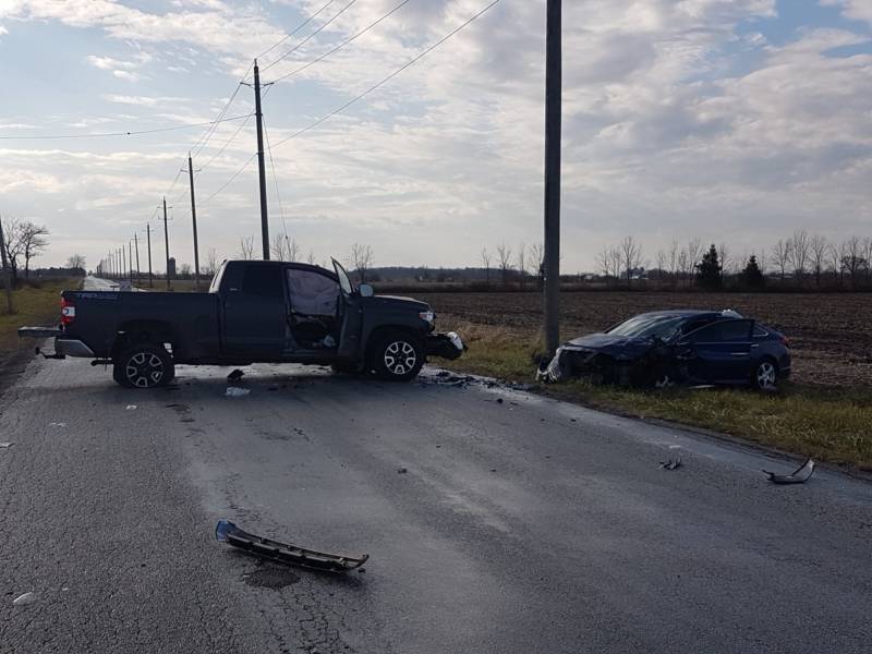 Head-on crash in Sarnia