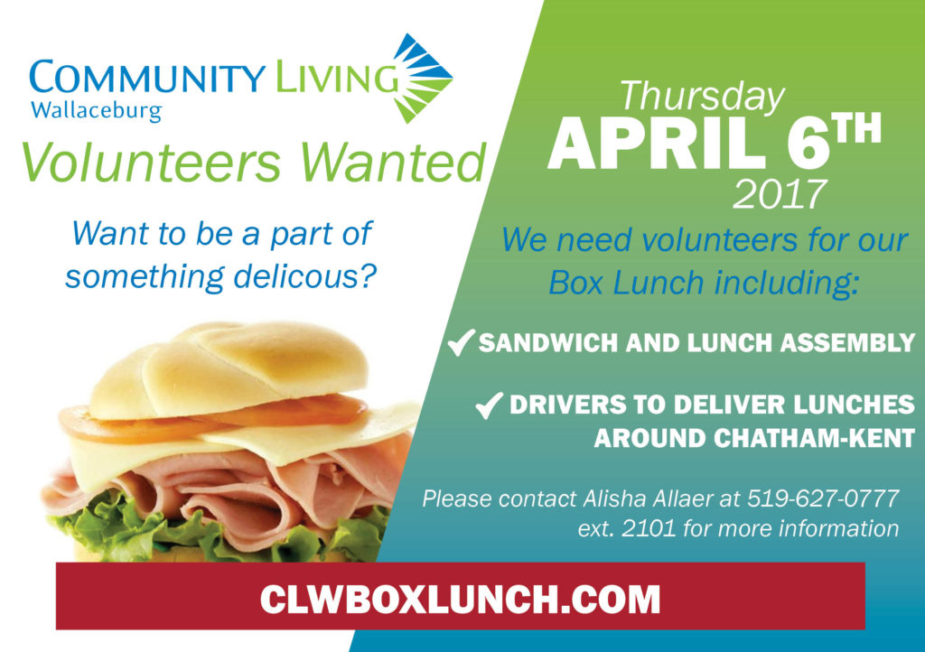 Volunteer’s Wanted for CLW Box Lunch | Wallaceburg News | Local news in ...