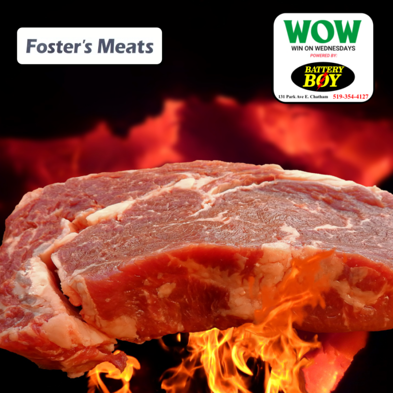 WOW! Win a $100 meat package from Foster's Meats!