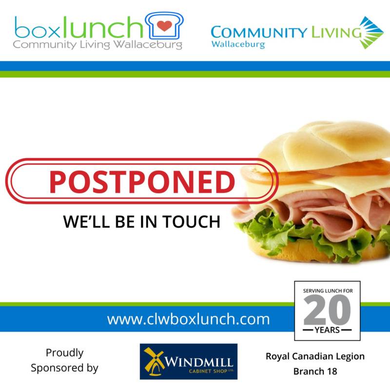 Box Lunch fundraiser postponed | Wallaceburg News | Local news in ...