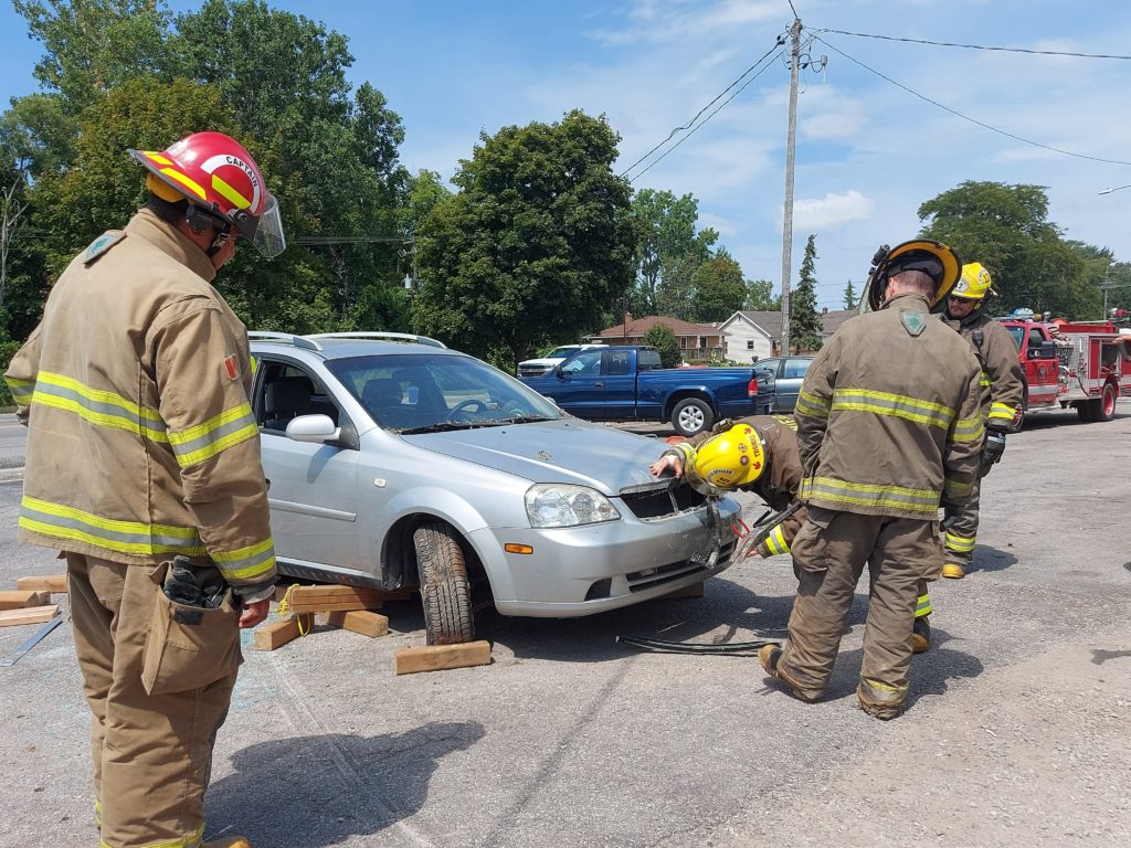 Walpole Island firefighters hold auto extraction training in Wallaceburg