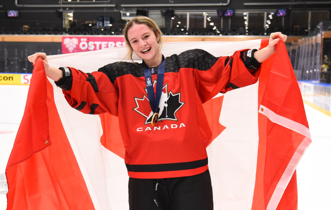 Blenheim’s Abby Stonehouse helps Canada capture gold at IIHF U18 women ...