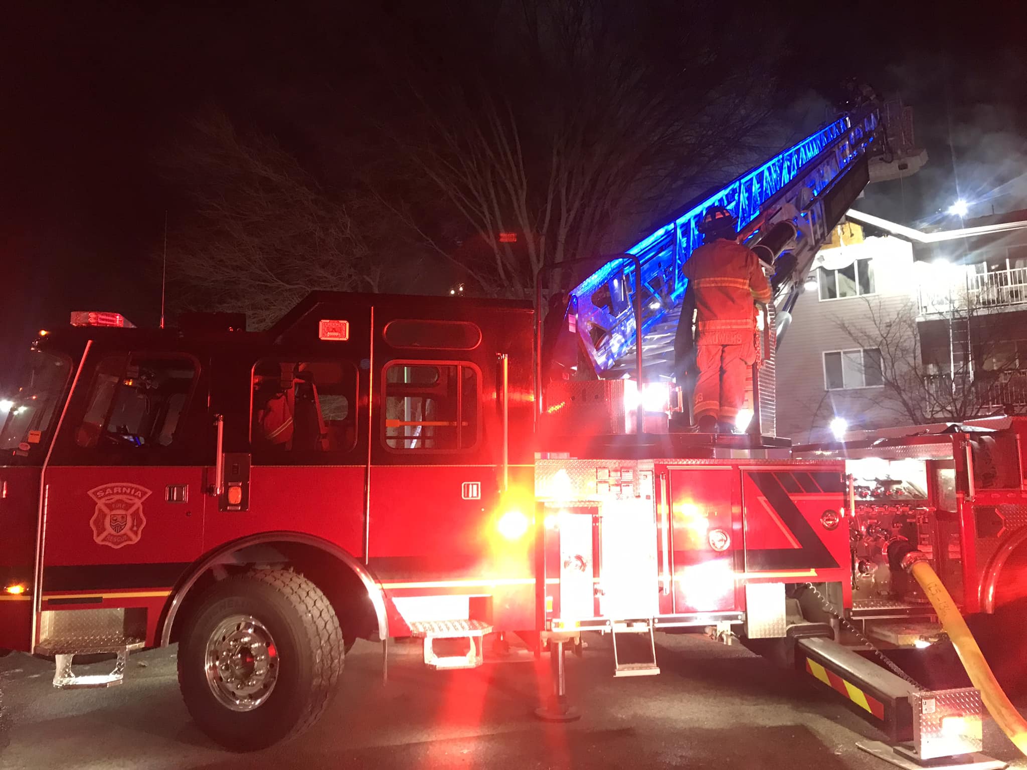 Residents evacuated after a fire at Fairwinds Lodge retirement ...