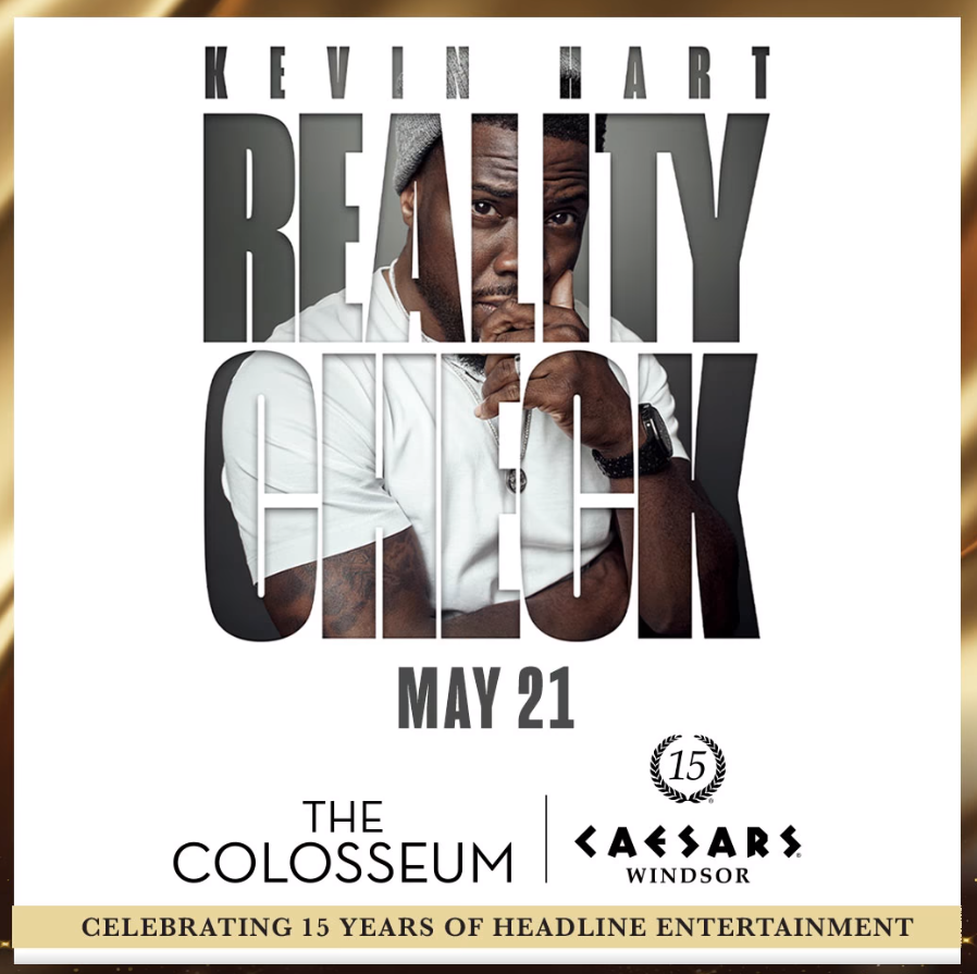 Kevin Hart bringing ‘Reality Check’ tour to Caesars Windsor on May 21 ...