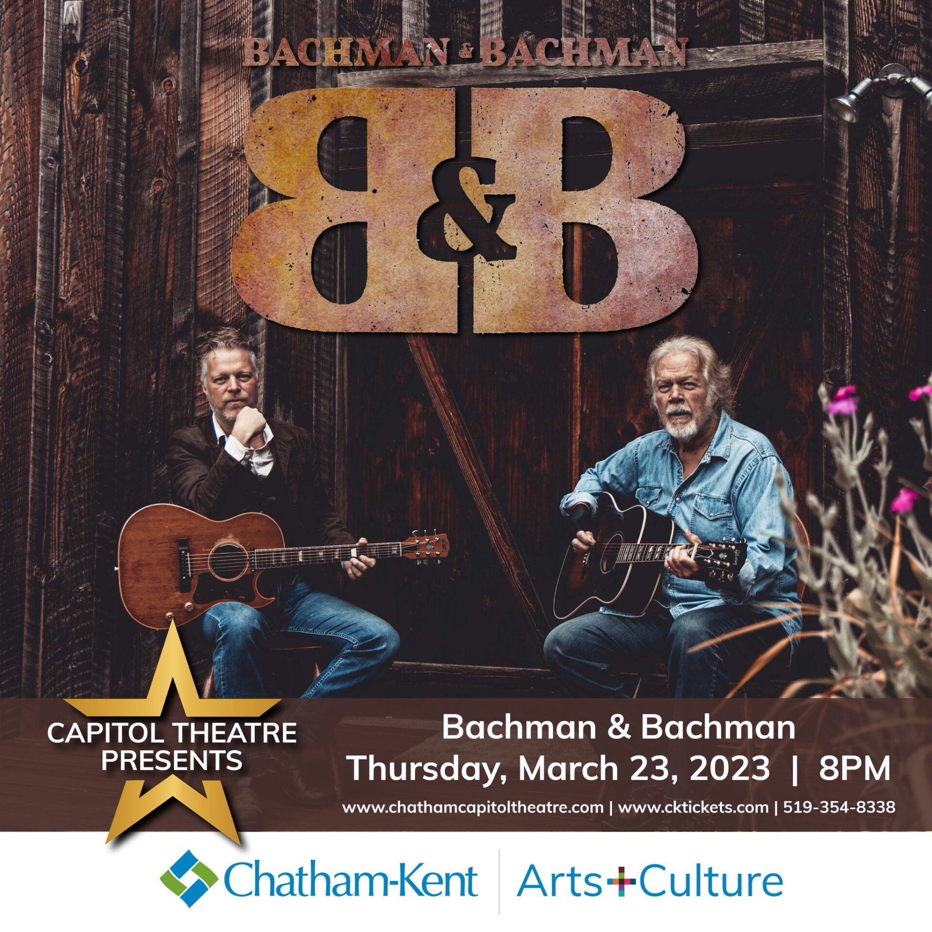 Bachman & Bachman performing at the Chatham Capitol Theatre on March 23 ...