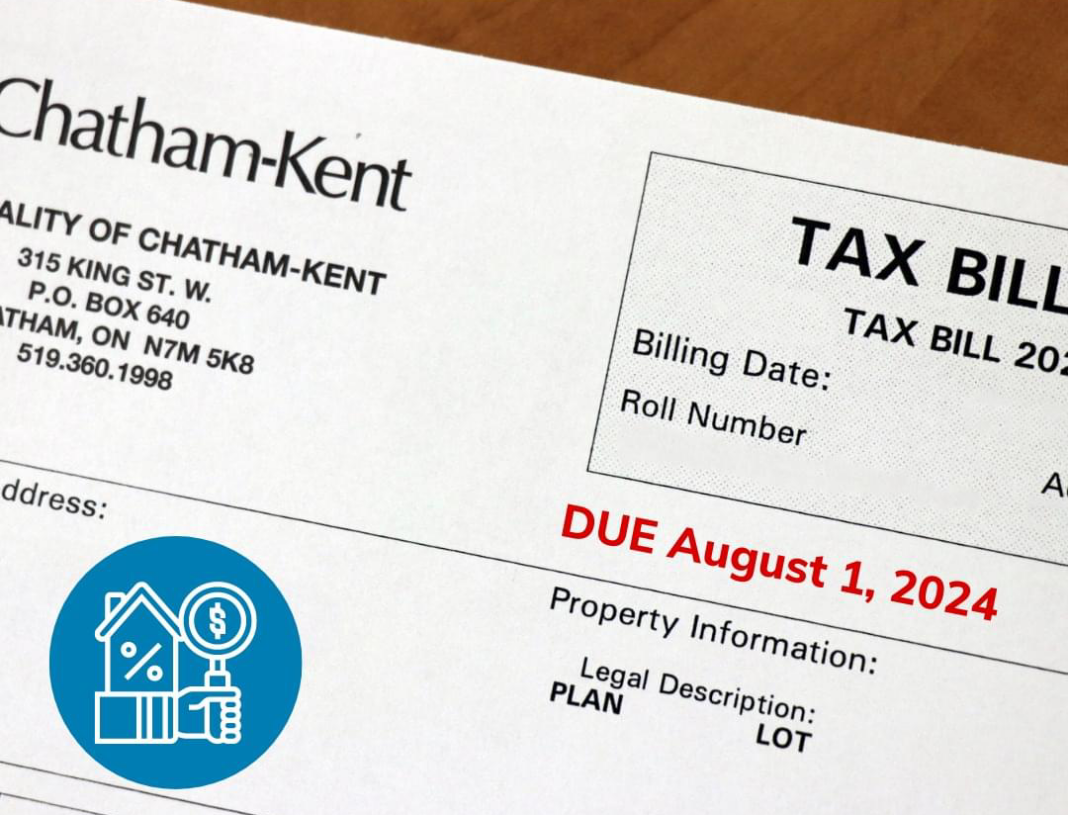 Property taxes due in Chatham-Kent on August 1 | Wallaceburg News | Local news in Wallaceburg ...