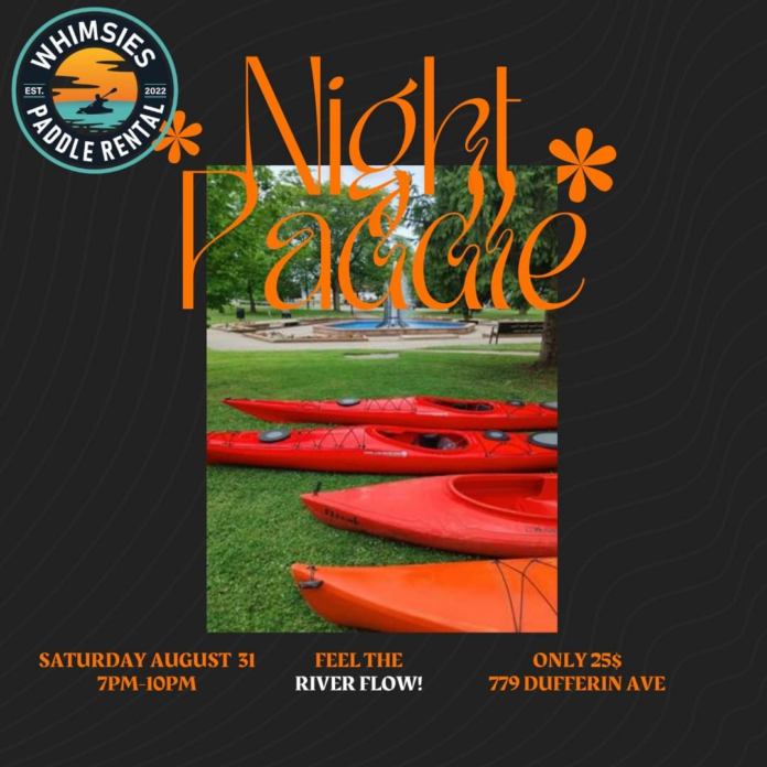 Night Paddle taking place in Wallaceburg on August 31, Whimsies to be ...