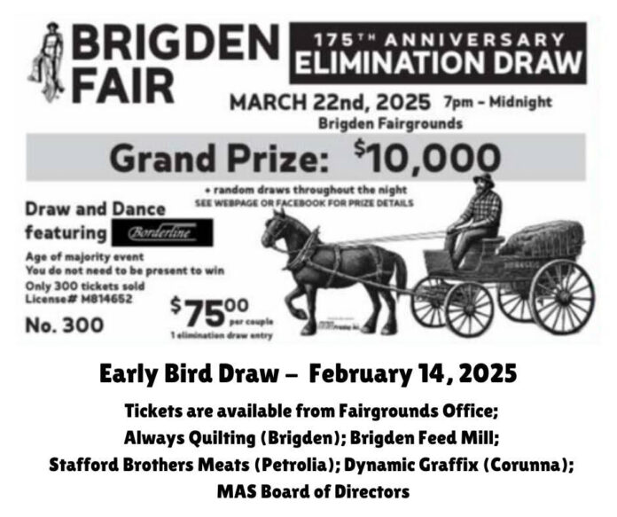 Brigden Fair gearing up for $10,000 ‘175th Anniversary Elimination Draw ...