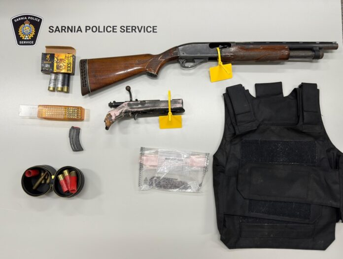 Sawed-off shotgun, heavily modified .22 calibre rifle among the items ...