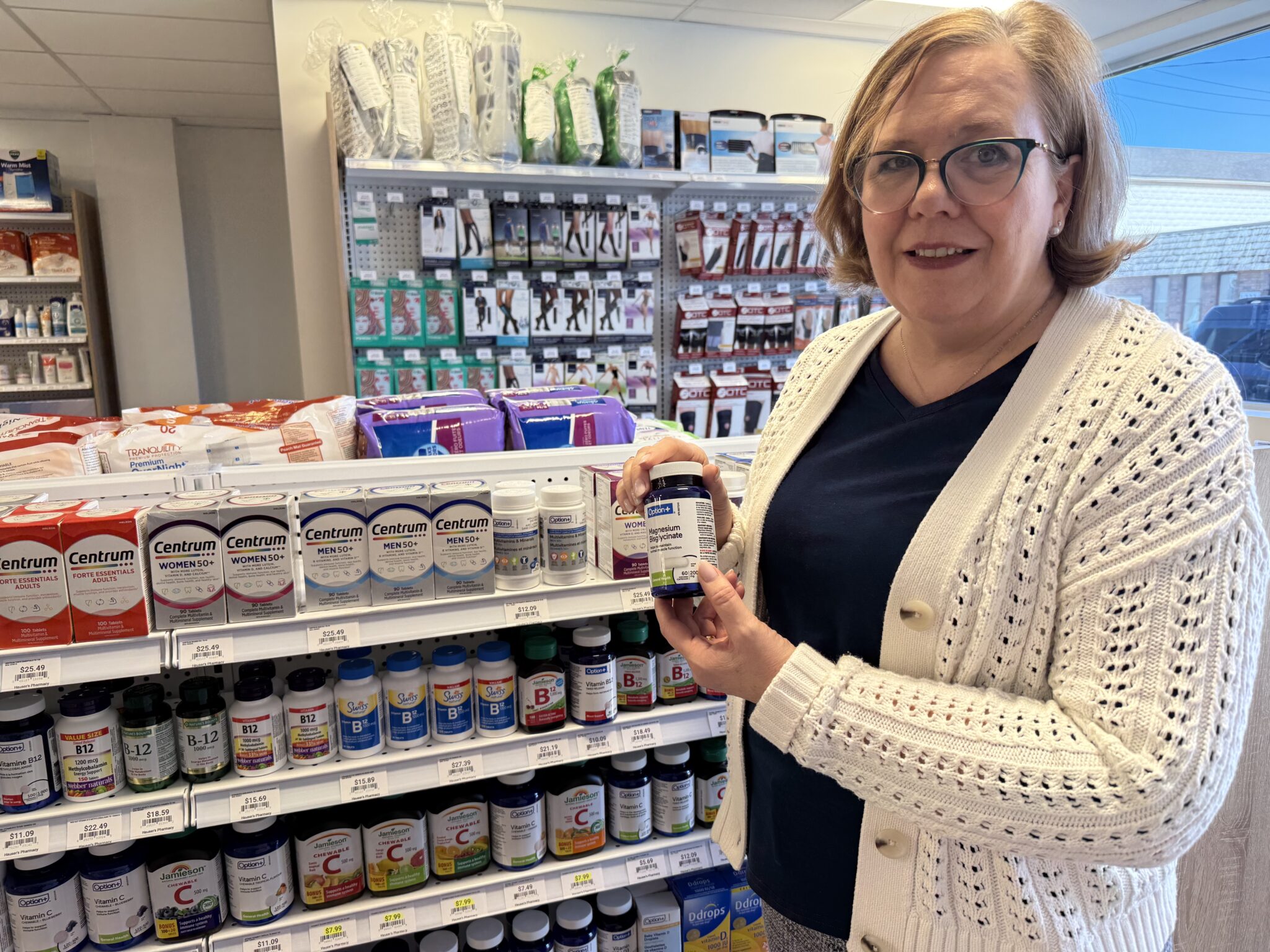 Delynne Marlatt from Hauser’s Pharmacy in Wallaceburg discusses the ...
