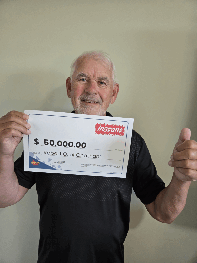 Chatham man wins $50,000 lottery prize | Wallaceburg News | Local news ...
