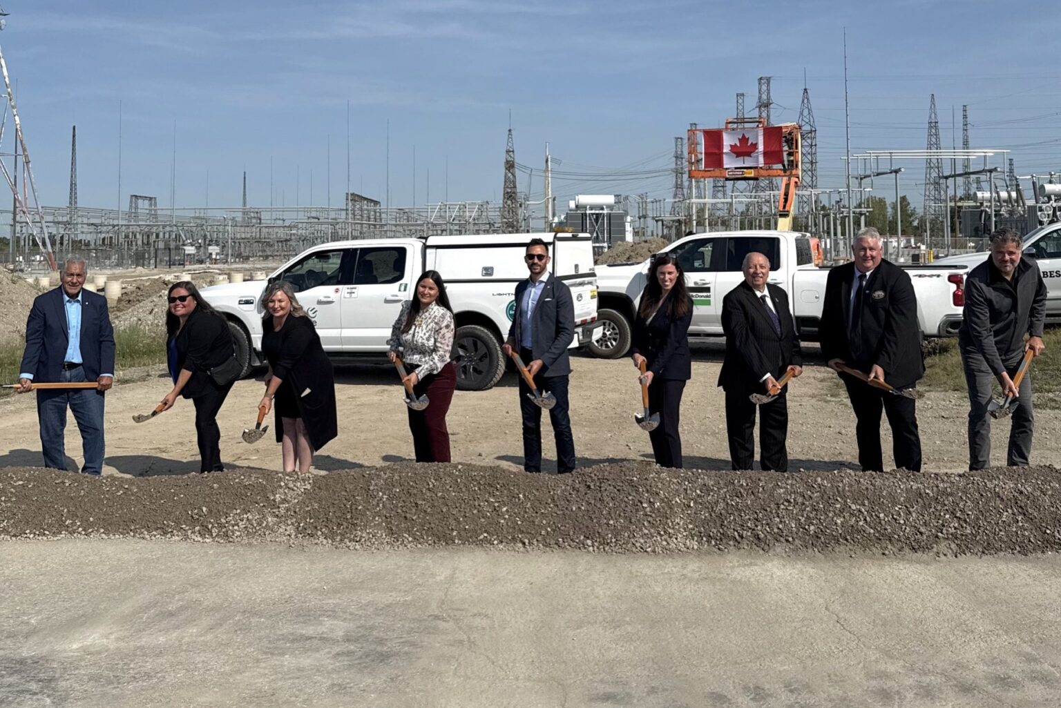 Ontario breaks ground on St. Clair Transmission Line | Wallaceburg News ...