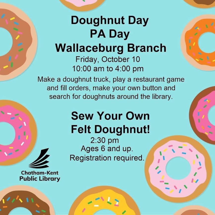 Wallaceburg Library celebrates PA Day with Doughnut Day activities ...