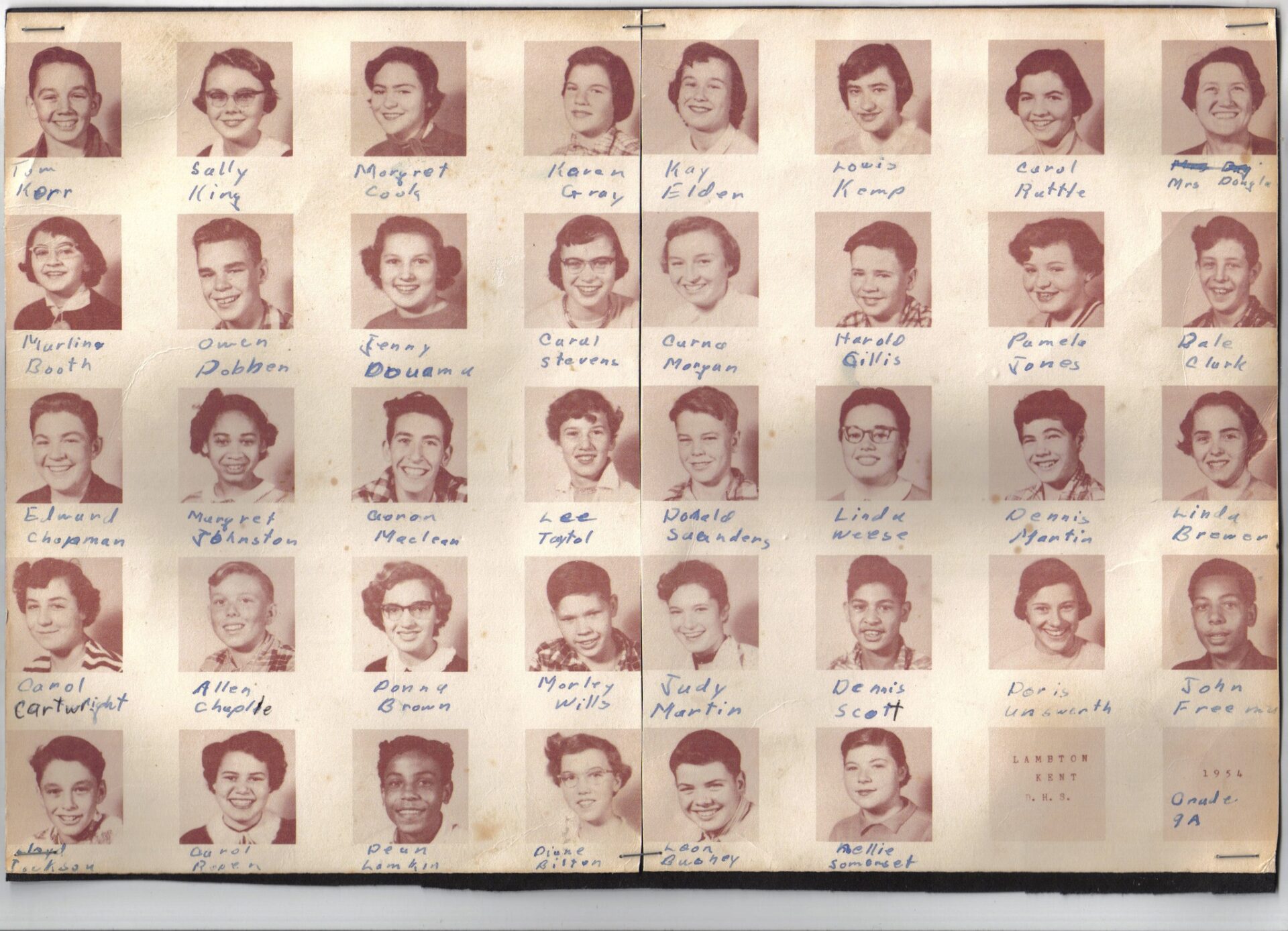 TBT: Grade 9A Class at LKDHS in Dresden, 1954 | Wallaceburg News ...
